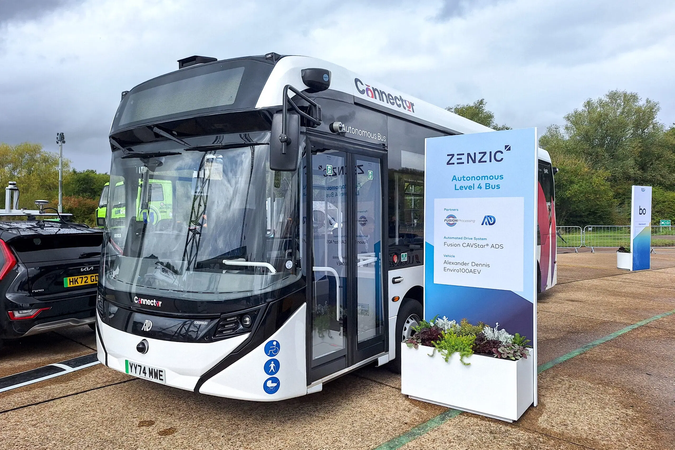 Connector project’s Alexander Dennis Enviro100AEV showcases autonomous bus progress at Cenex ...